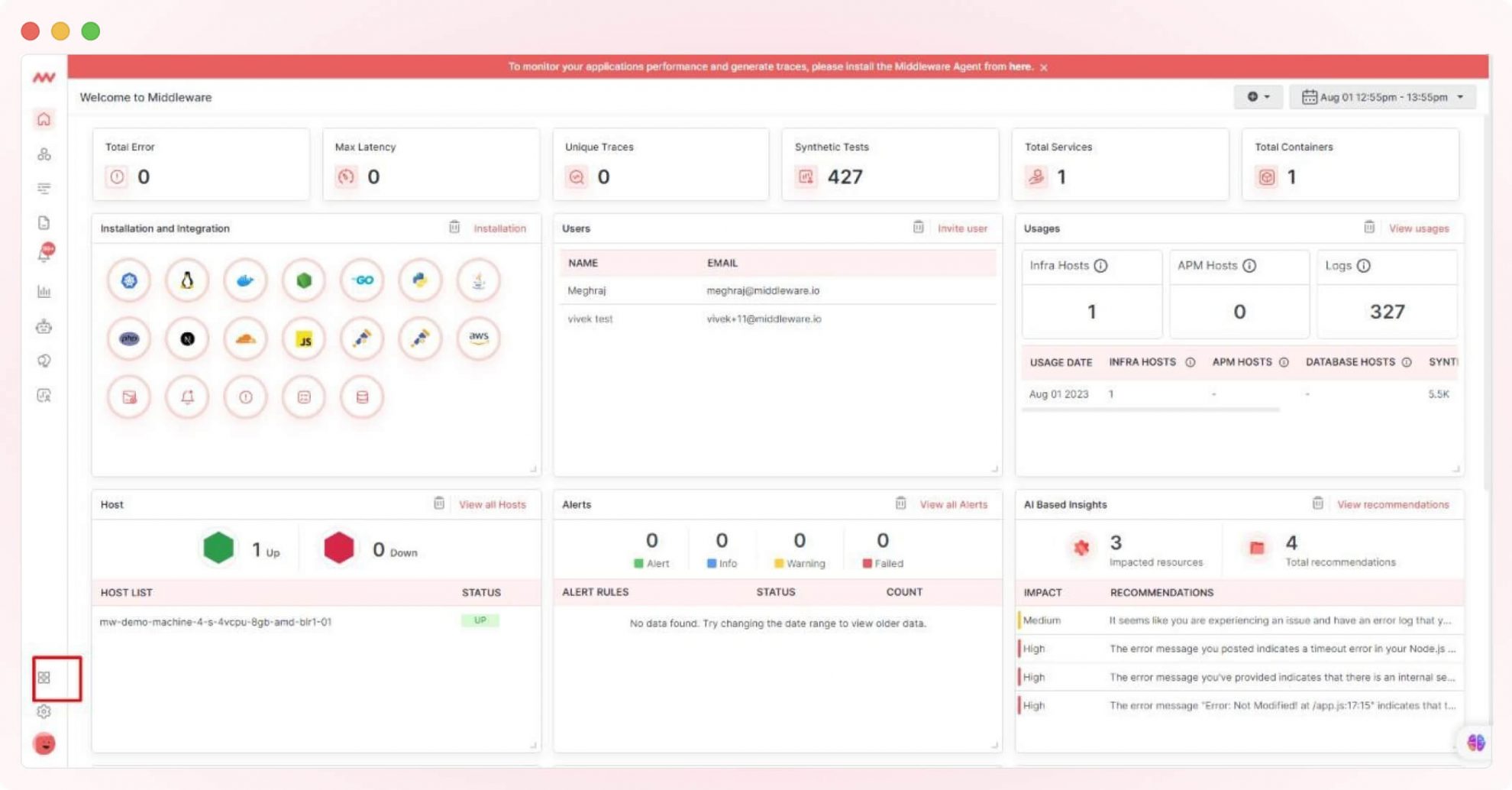 Introducing Middleware's Real User Monitoring